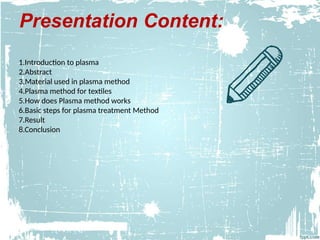 PLASMA TECHNOLOGY PRESENTATION Assignment (3).pptx