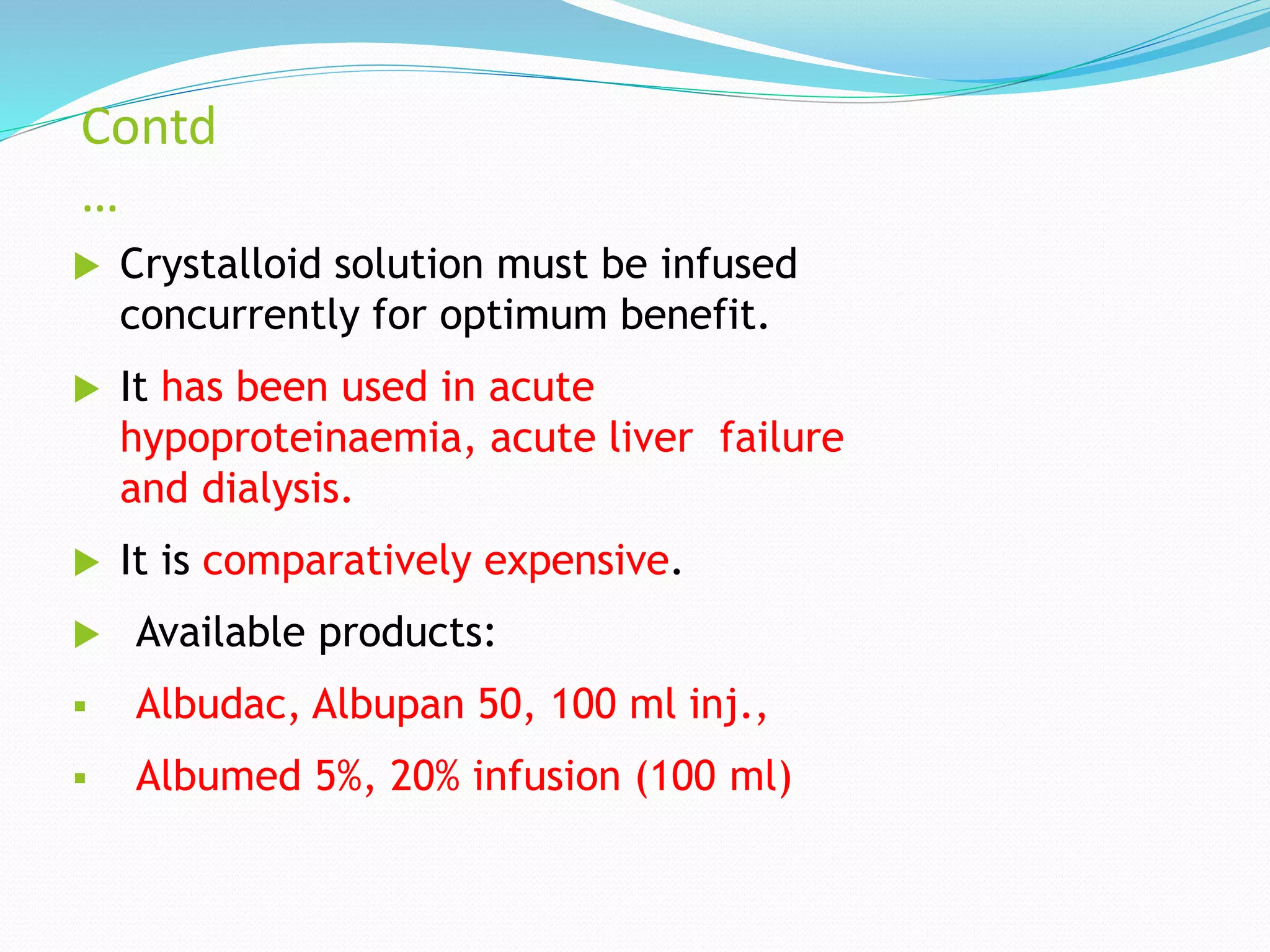 Plasma volume expanders | PPTX