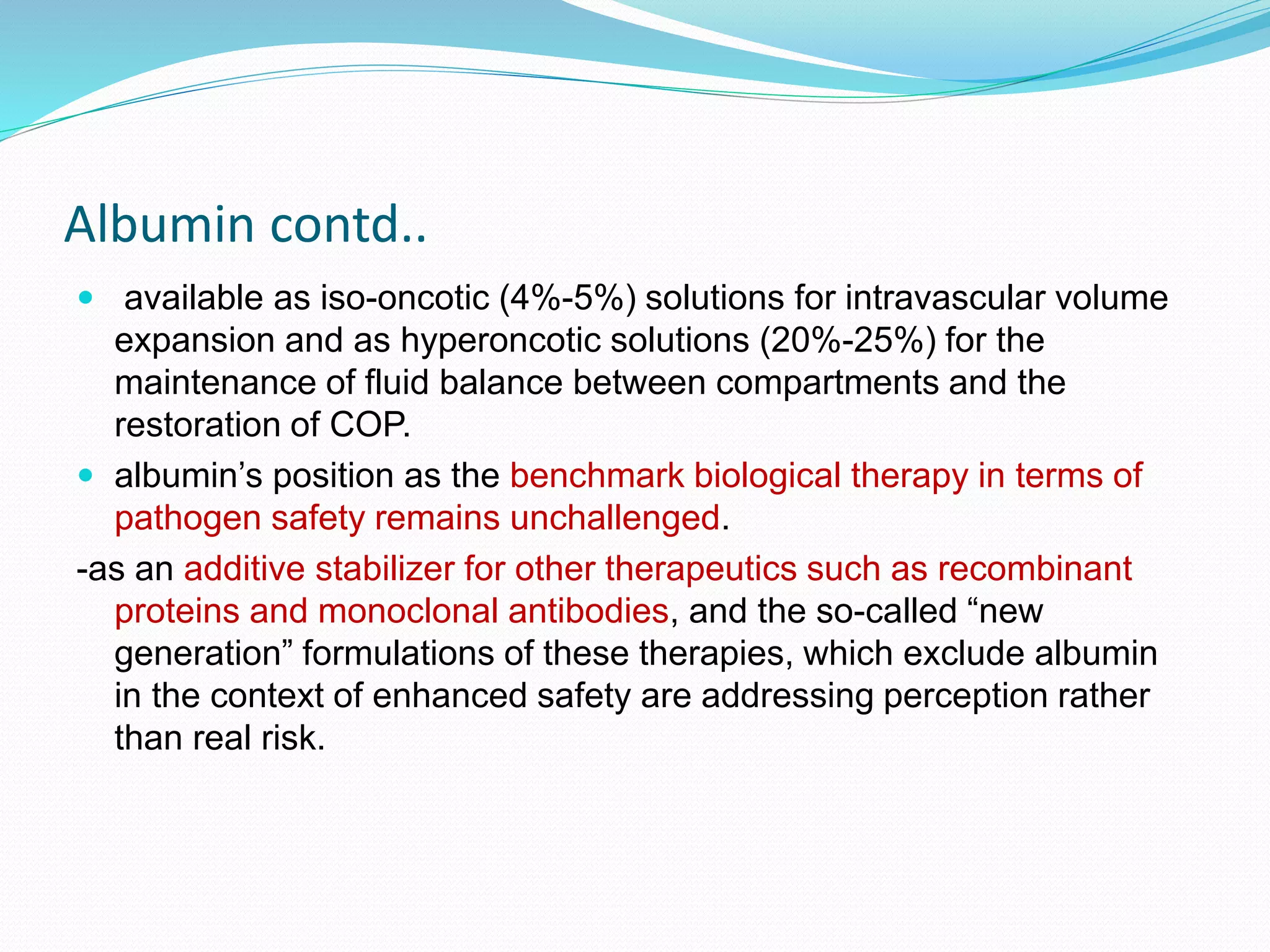 Plasma volume expanders | PPTX