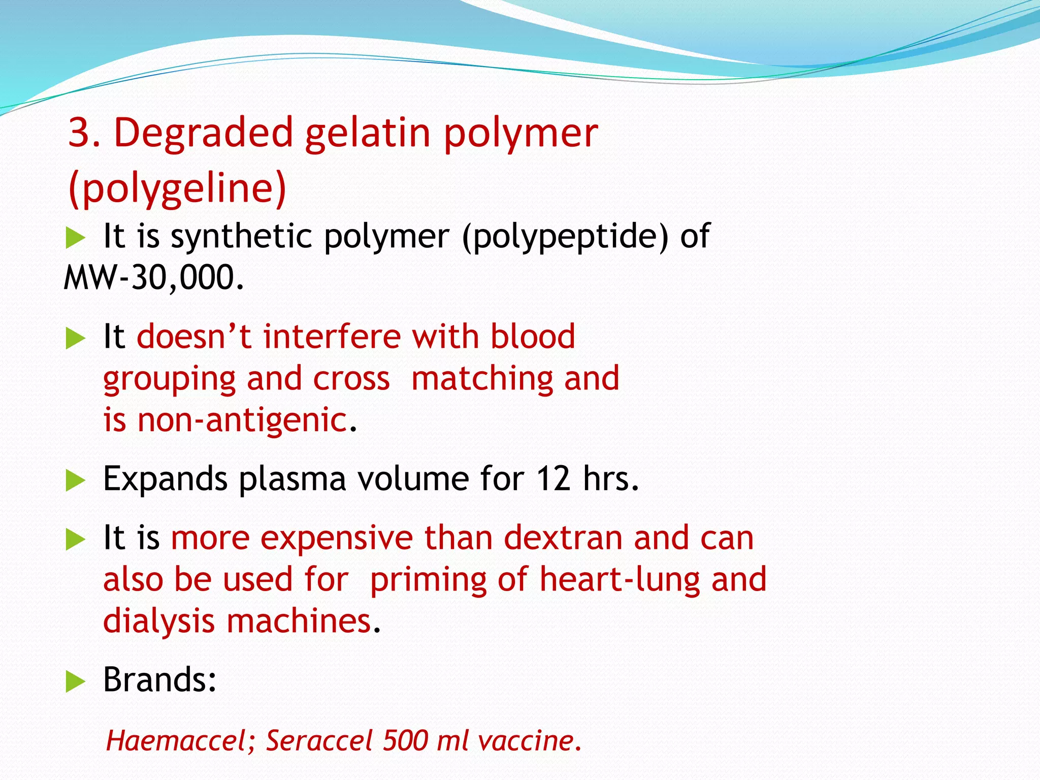 Plasma volume expanders | PPTX