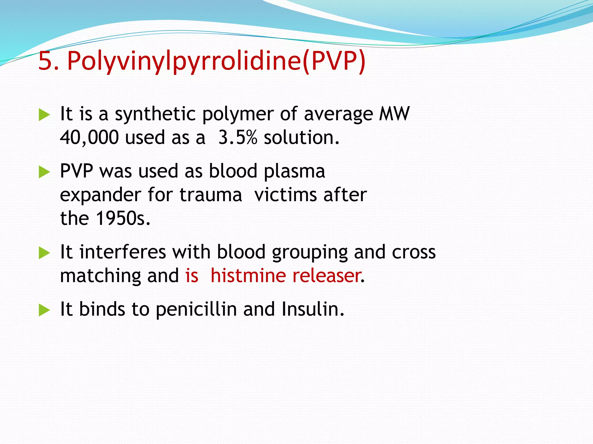Plasma volume expanders | PPTX