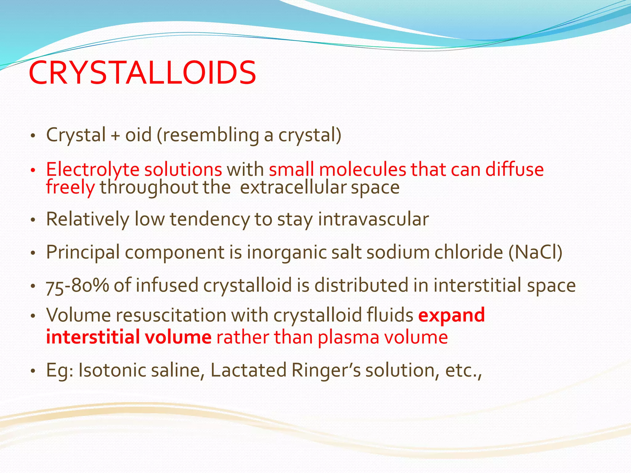 Plasma volume expanders | PPTX