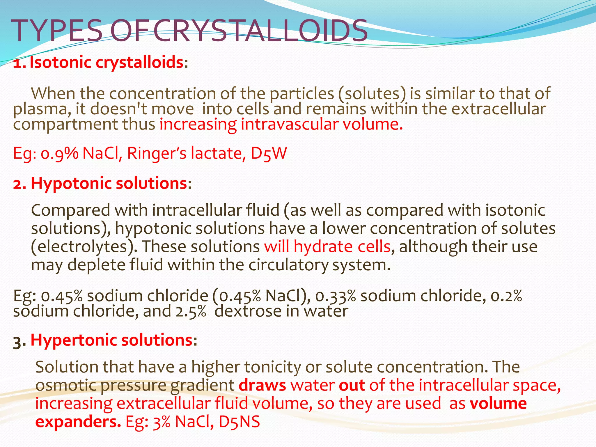 Plasma volume expanders | PPTX