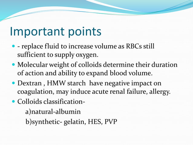 Plasma volume expanders | PPTX