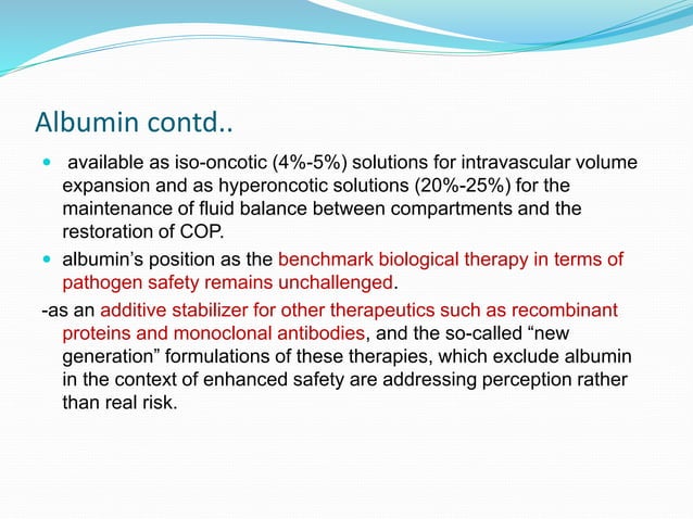 Plasma volume expanders | PPTX