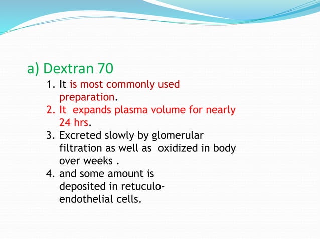 Plasma volume expanders | PPTX