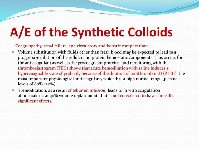Plasma volume expanders | PPTX