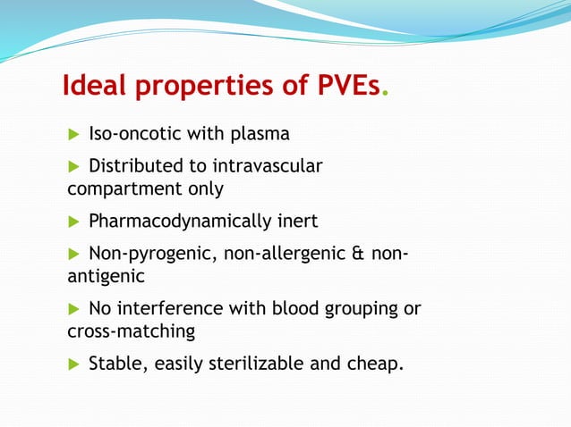 Plasma volume expanders | PPTX