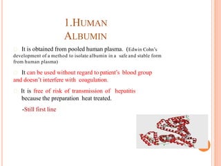 Plasma volume expanders | PPTX