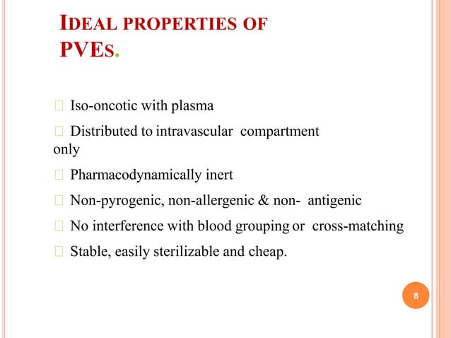 Plasma volume expanders | PPTX