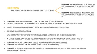 Plasma volume expanders and cardiovascular drugs used in | PPTX
