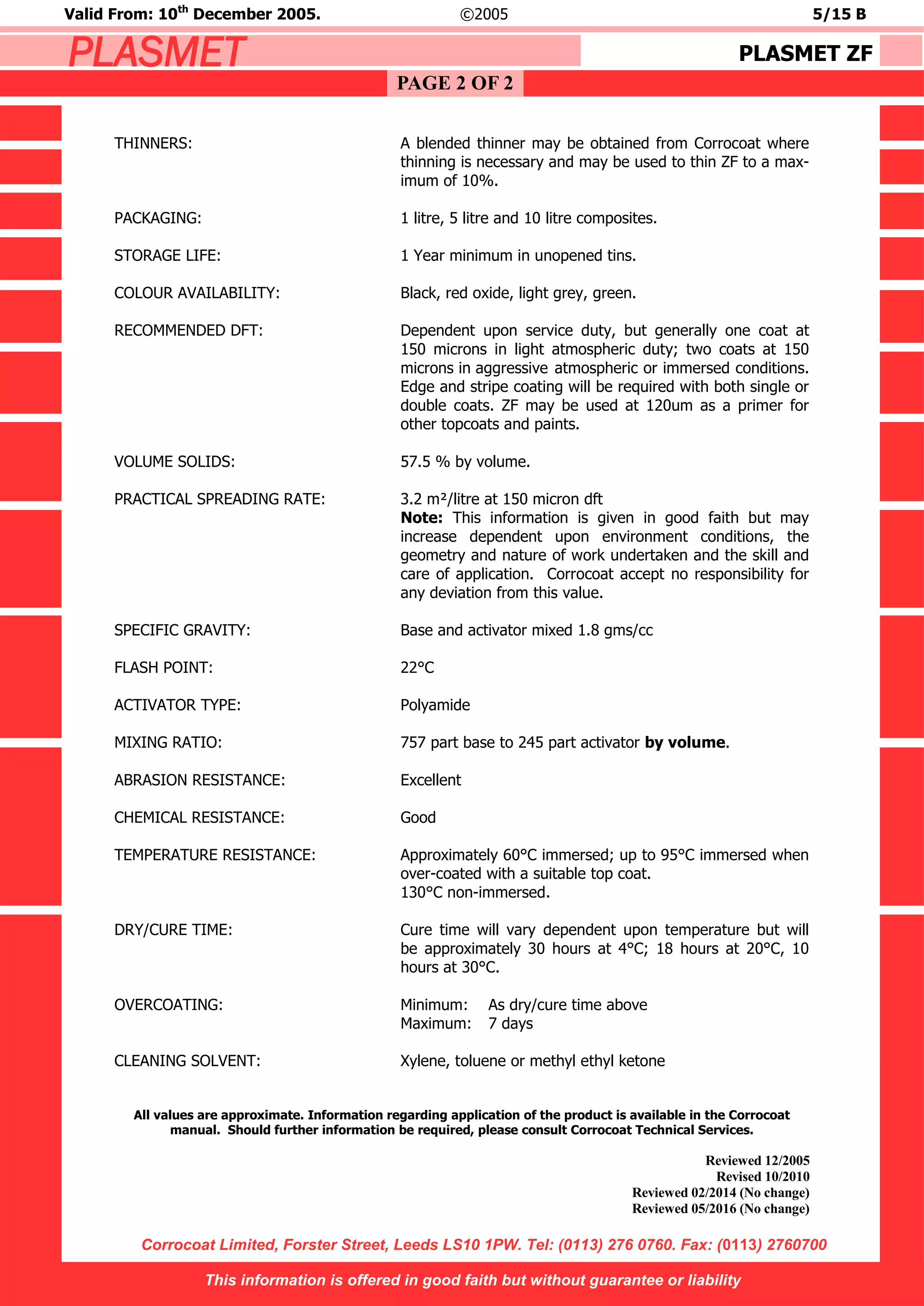 Plasmet - Protective Coating | PDF