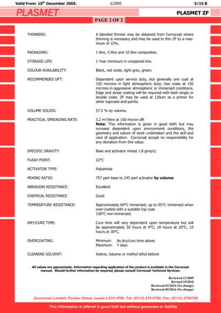 Plasmet - Protective Coating | PDF