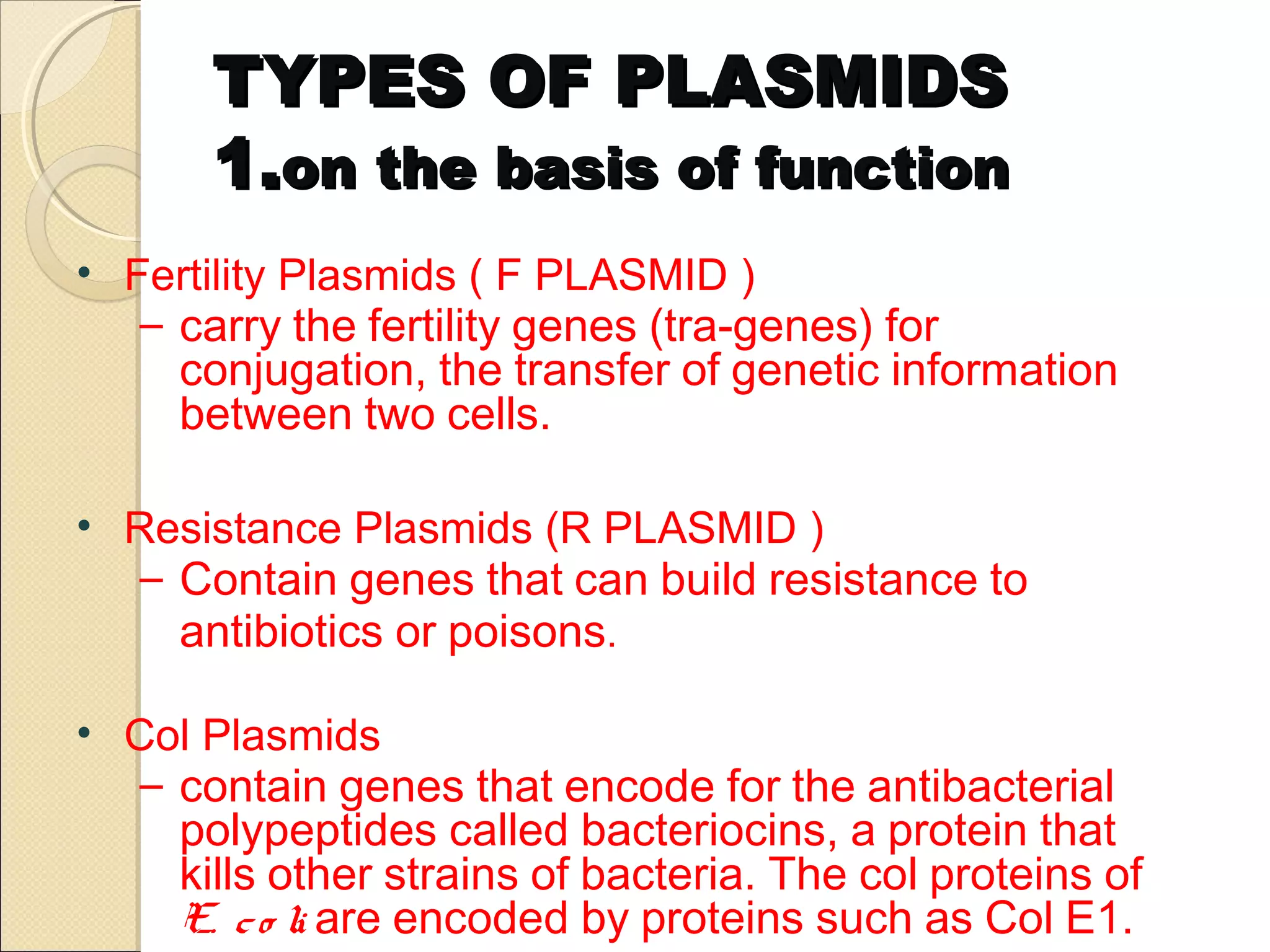 Plasmid | PPT