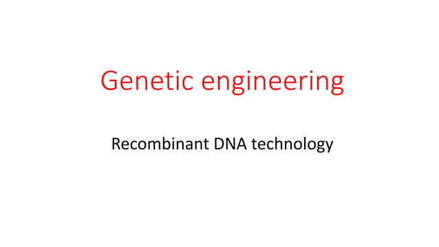 plasmid .genetic engineering.pptx | Chemistry | Science