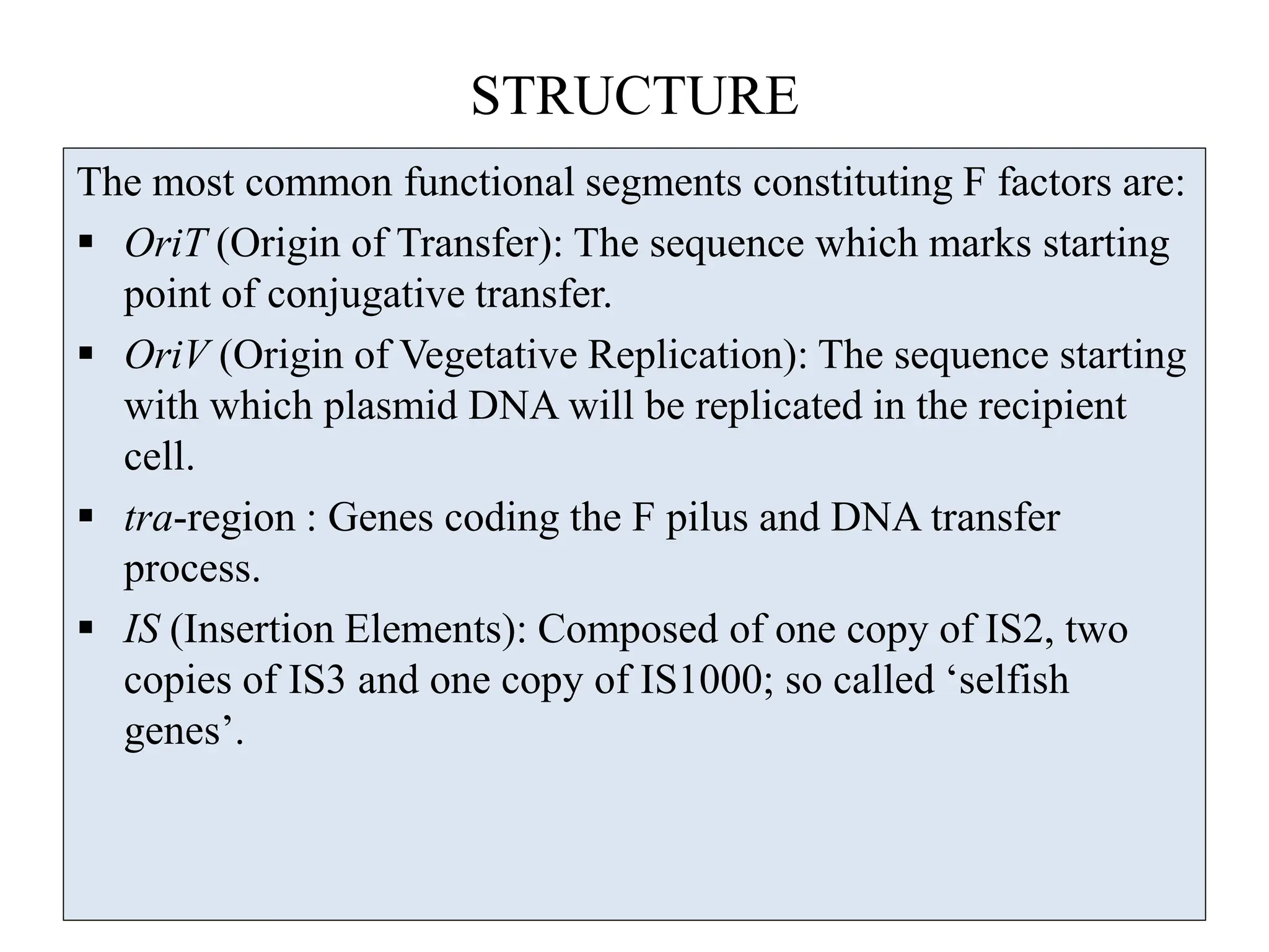 Plasmid: types, structure and functions. | PPTX