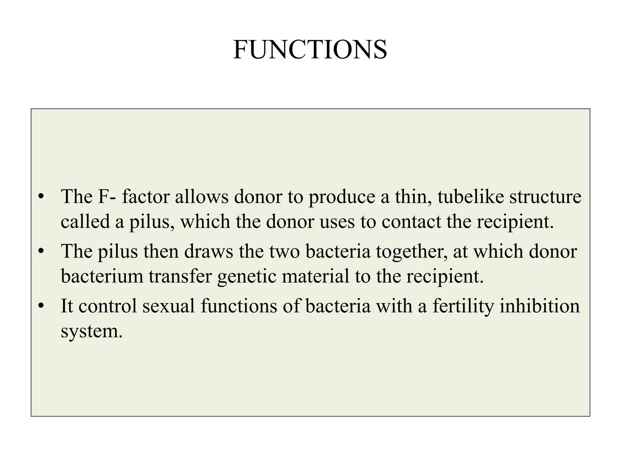 Plasmid: types, structure and functions. | PPTX