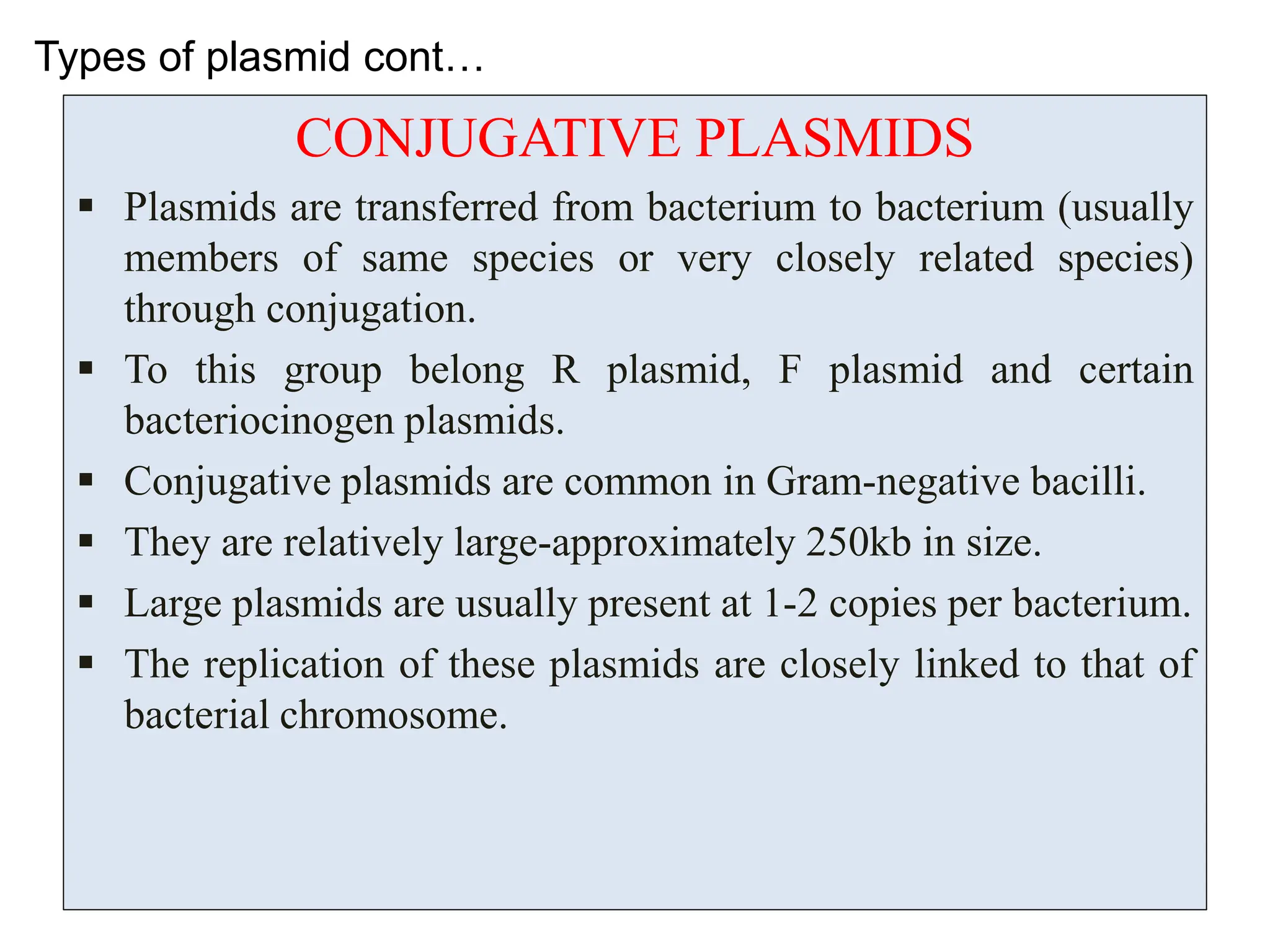 Plasmid: types, structure and functions. | PPTX