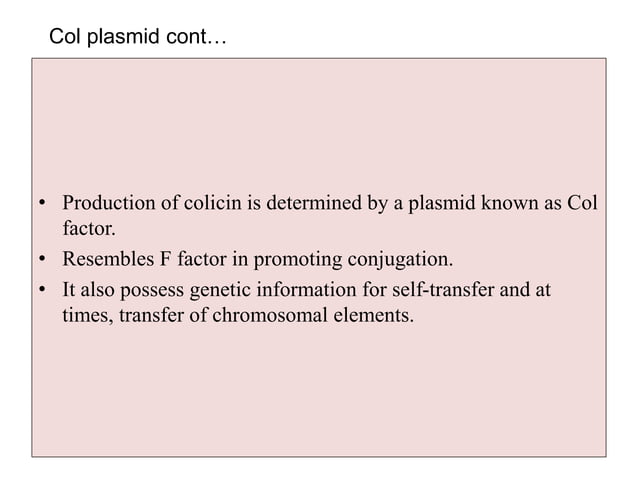 Plasmid: types, structure and functions. | PPTX