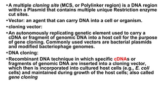 PLASMID DNA PLASMUD VECTOR PLASMID PLASMID | PDF