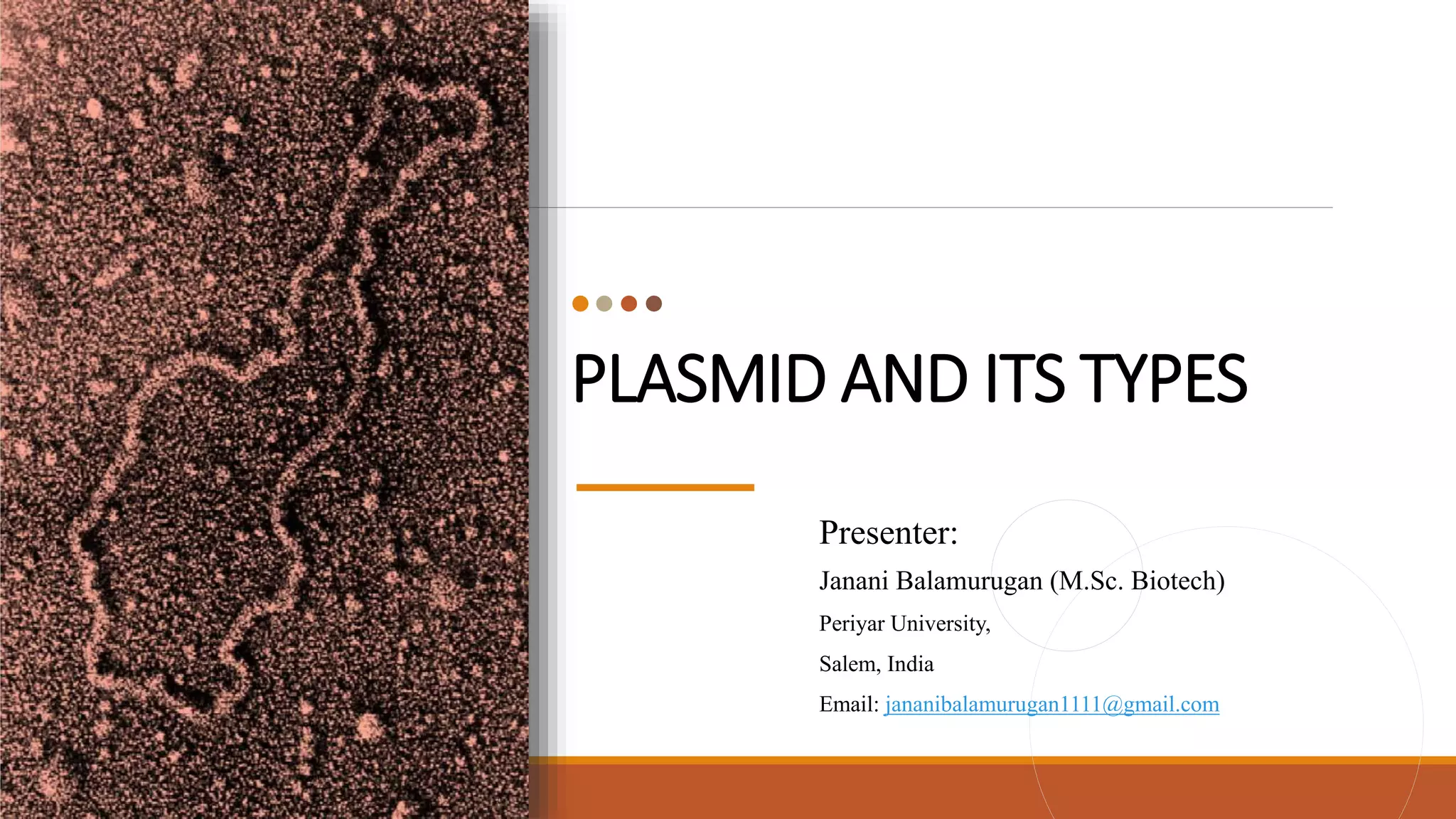 PLASMID AND ITS TYPES.pptx