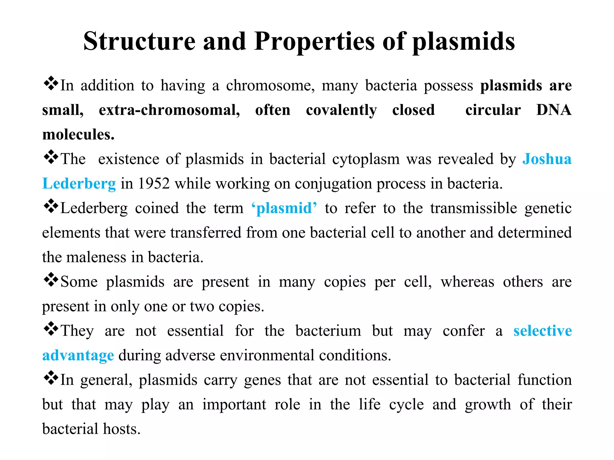 Plasmid genetics | PPTX