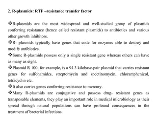Plasmid genetics | PPTX