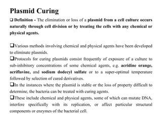 Plasmid genetics | PPTX