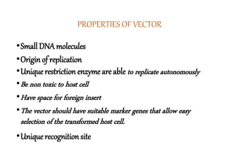 Plasmid & phage vector | PPTX