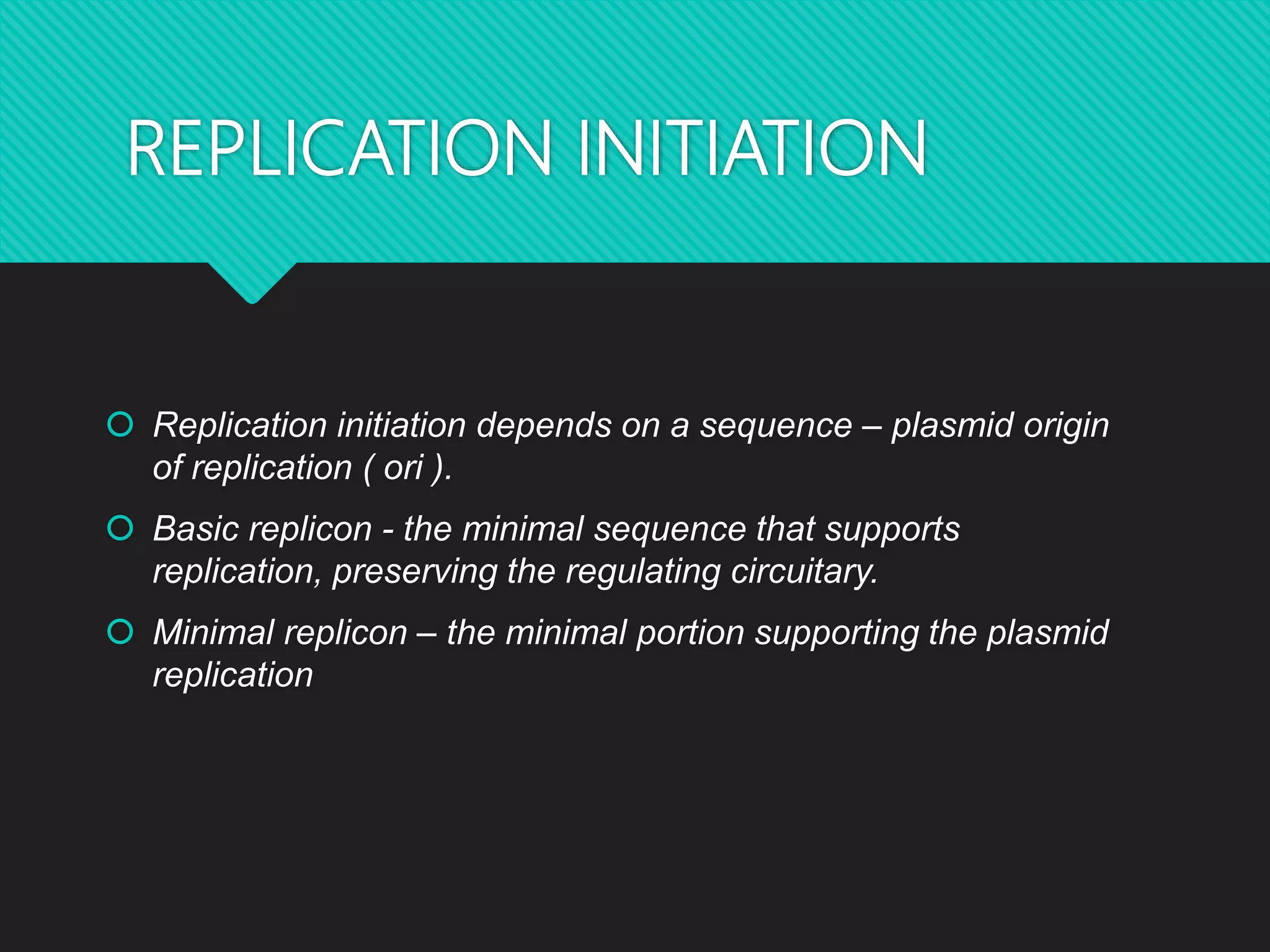 Plasmid replication -methods & types | PPTX