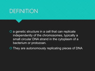 Plasmid replication -methods & types | PPTX