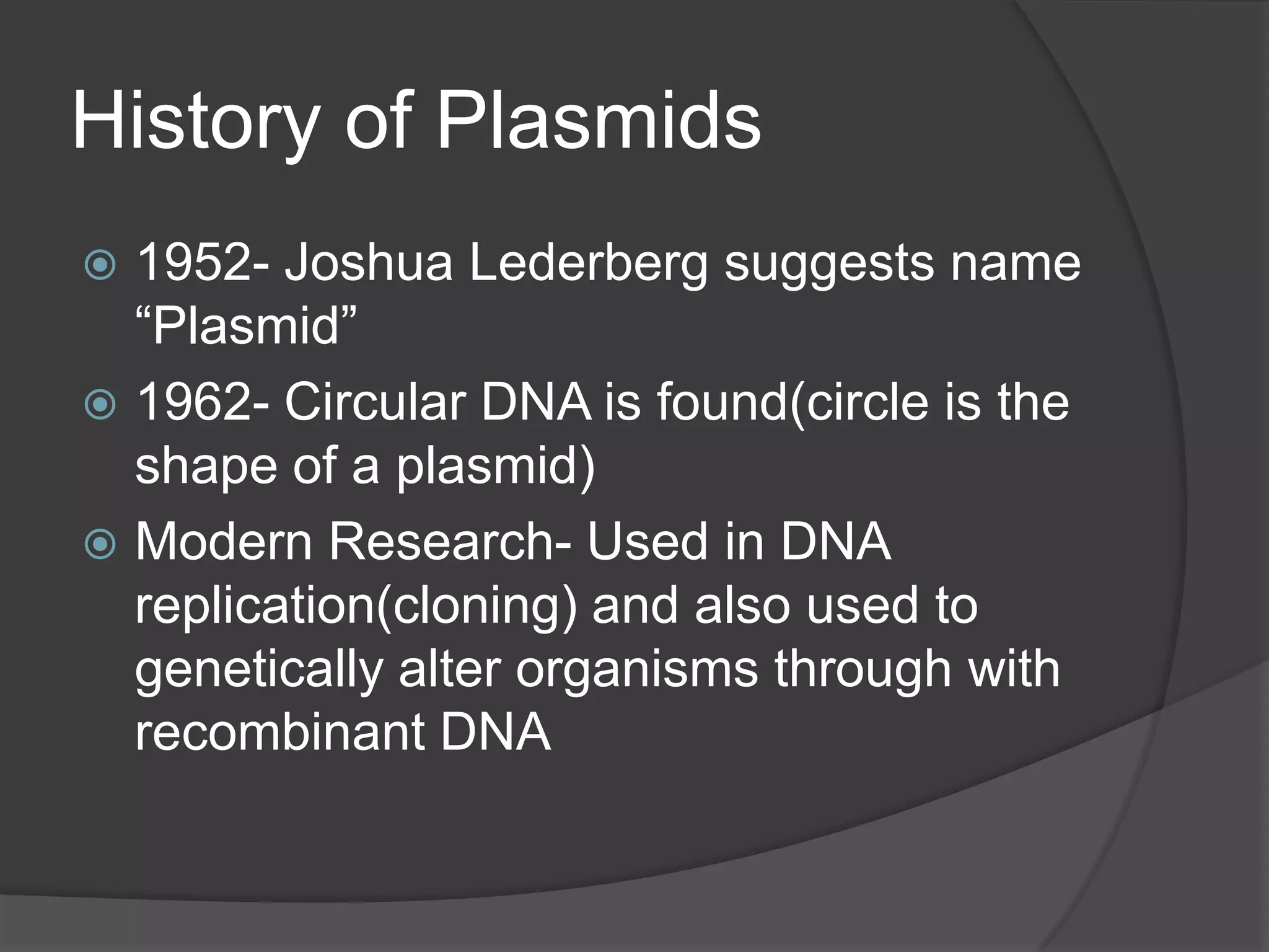 Plasmids | PPT