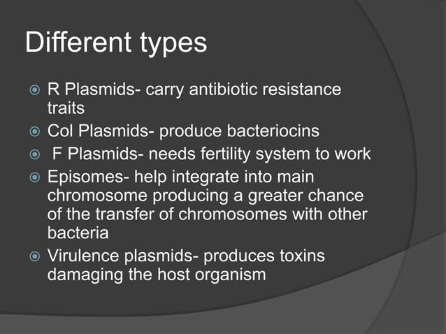 Plasmids | PPT