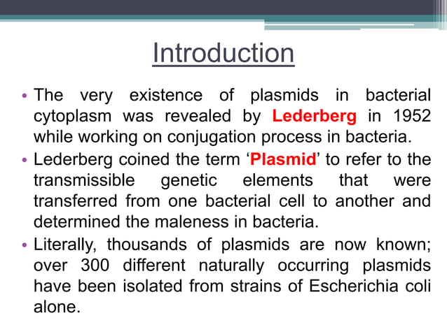 Plasmid | PPTX | Biological Sciences | Science