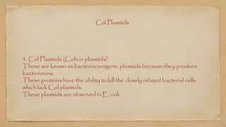 Plasmids-Structure,Types & Functrions.pptx