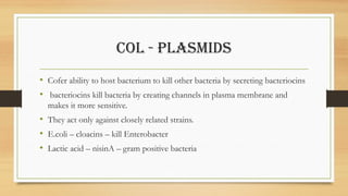 PLASMIDS.pptx microbiology biotechnology | PPT