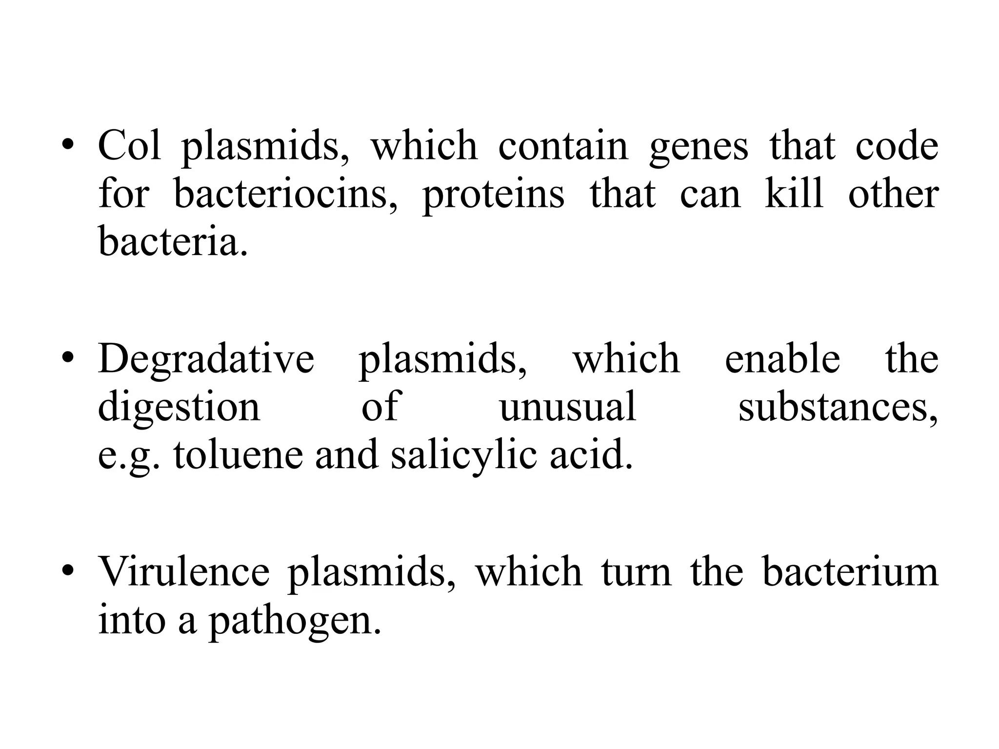 Plasmids and their features for genetic engineering | PPT | Biological ...