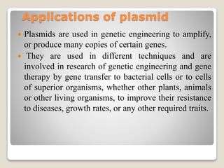 Plasmids and bacteriophages | PPTX