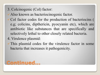 Plasmids and bacteriophages | PPTX