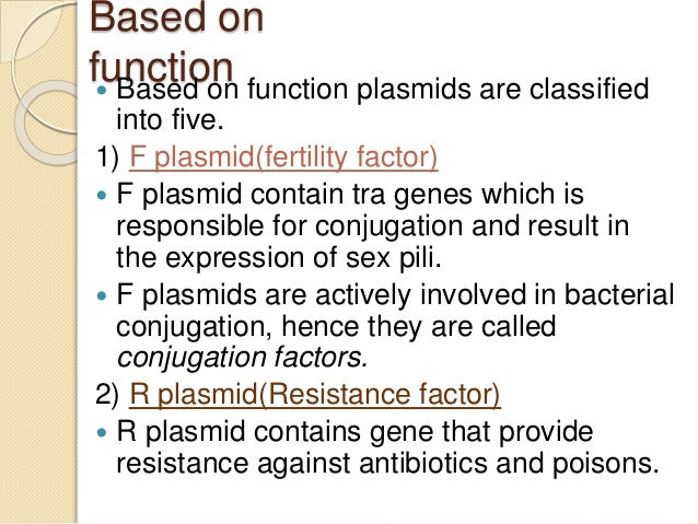 Plasmids and types