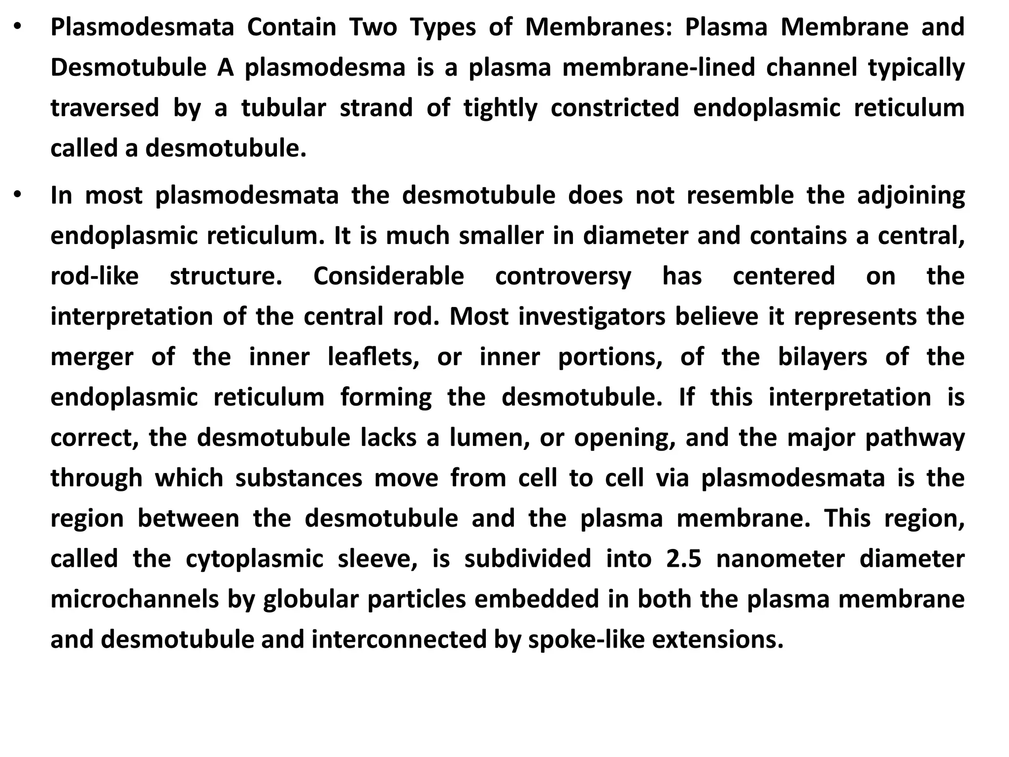Plasmodesmata | PPTX