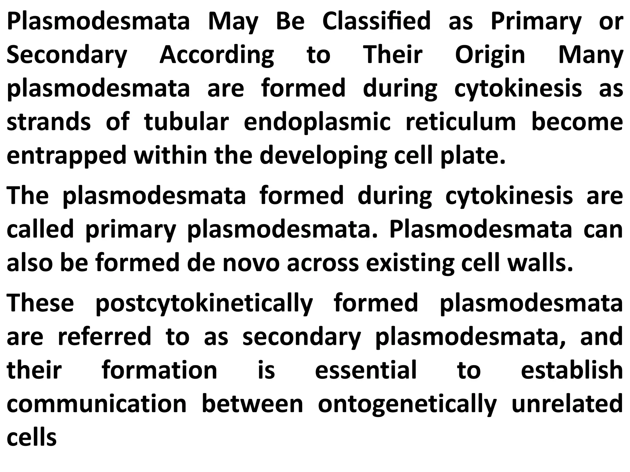 Plasmodesmata | PPTX