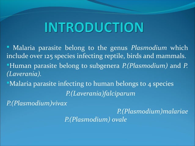 Plasmodium species | PPT