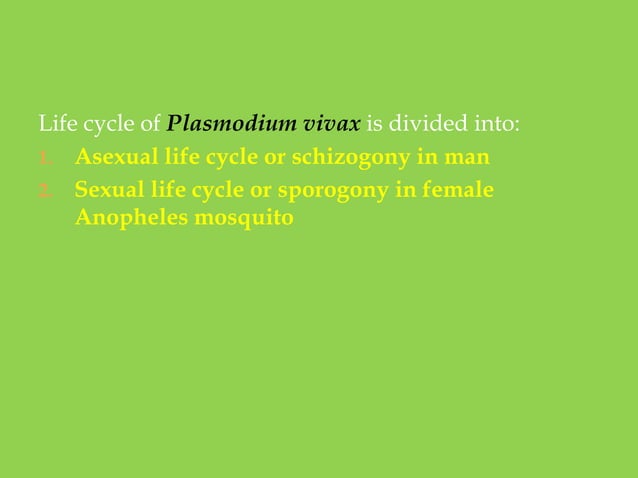 Plasmodium | PPTX | Infectious Diseases | Diseases and Conditions