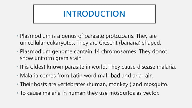 PLASMODIUM. PPTX | PPTX