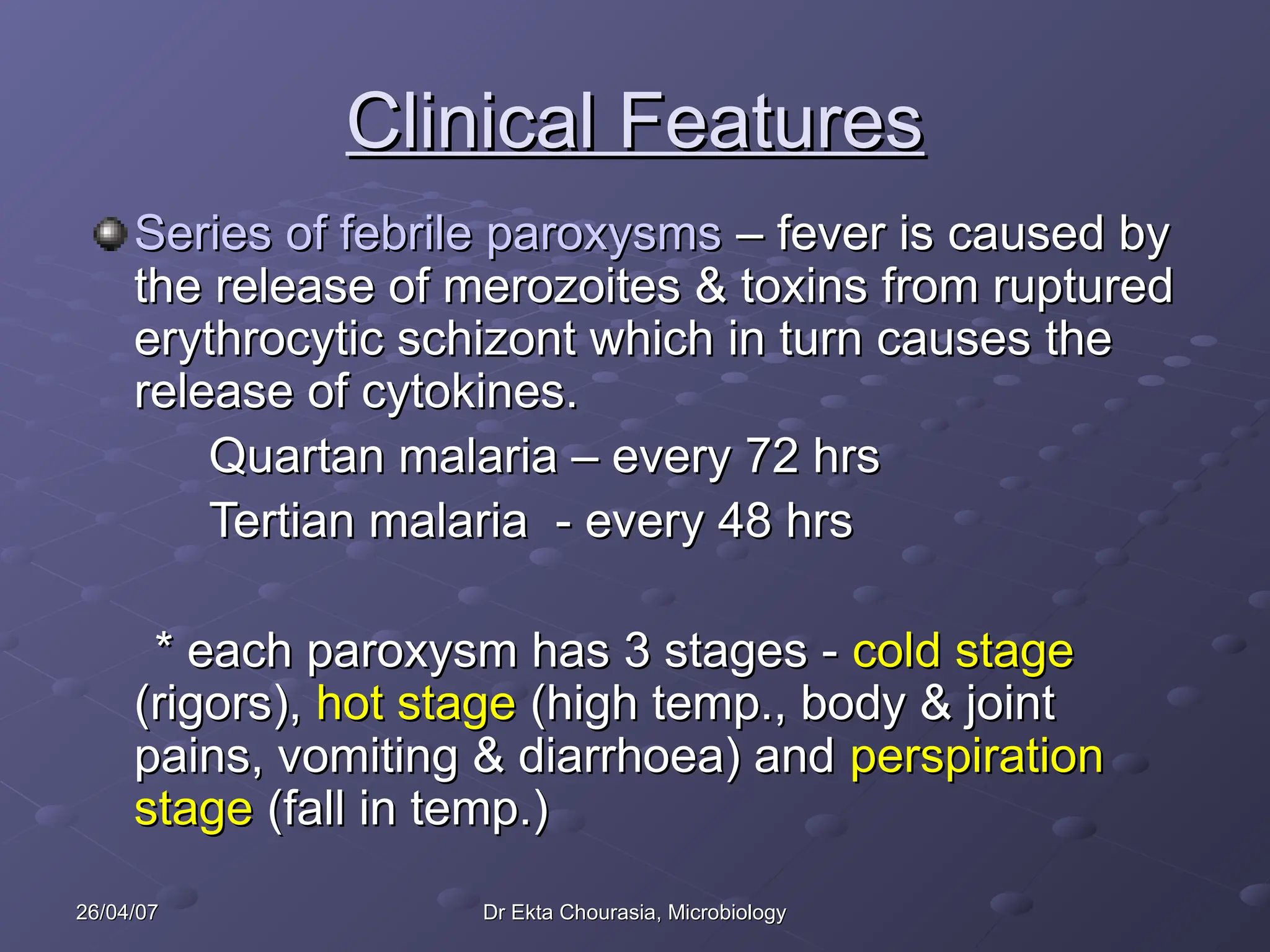 Understanding of the Plasmodium and causes | PPT