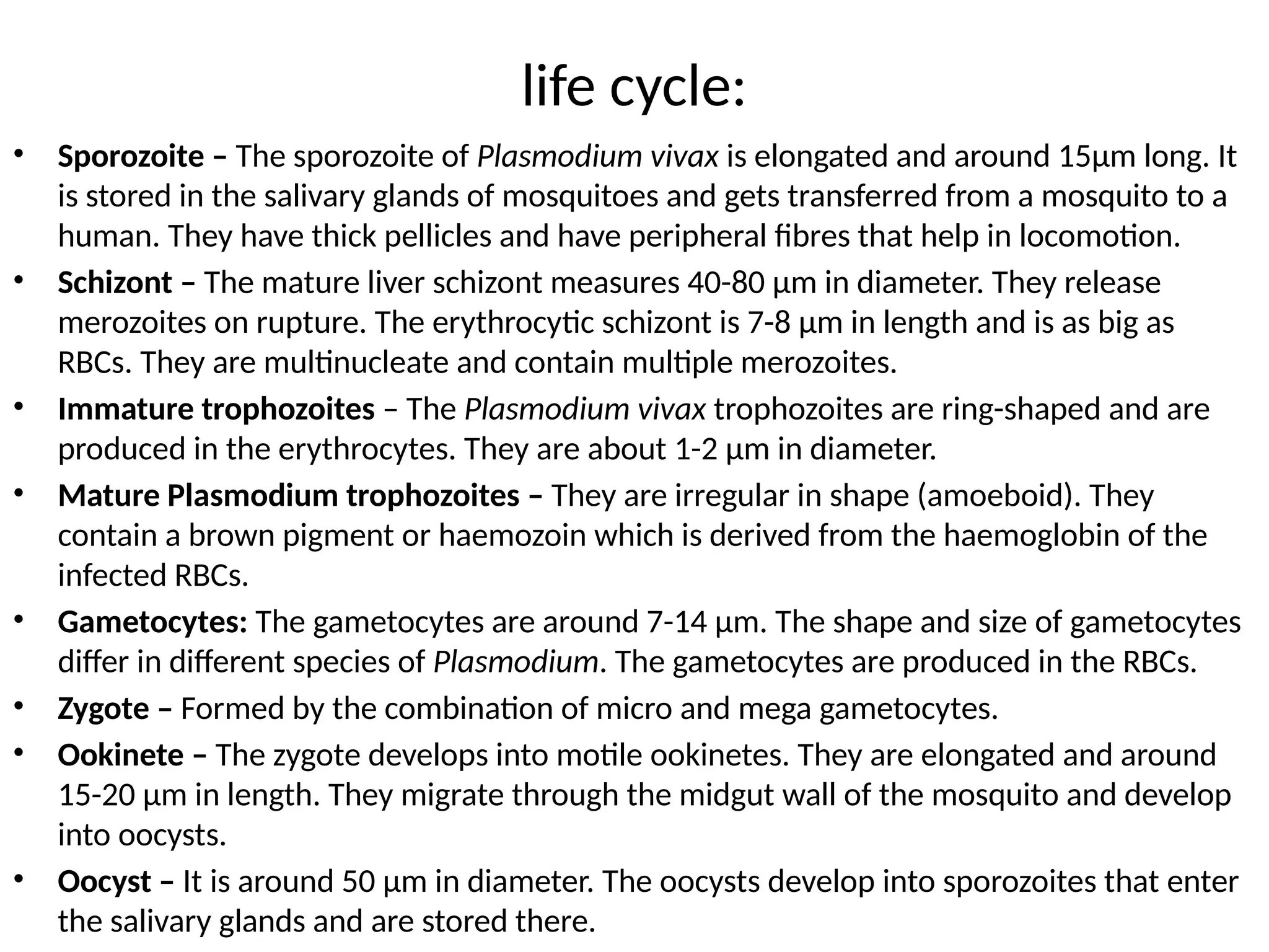Plasmodium : P. vivax, P. falciparum FOR MEDICAL PARASITOLOGY | PPTX