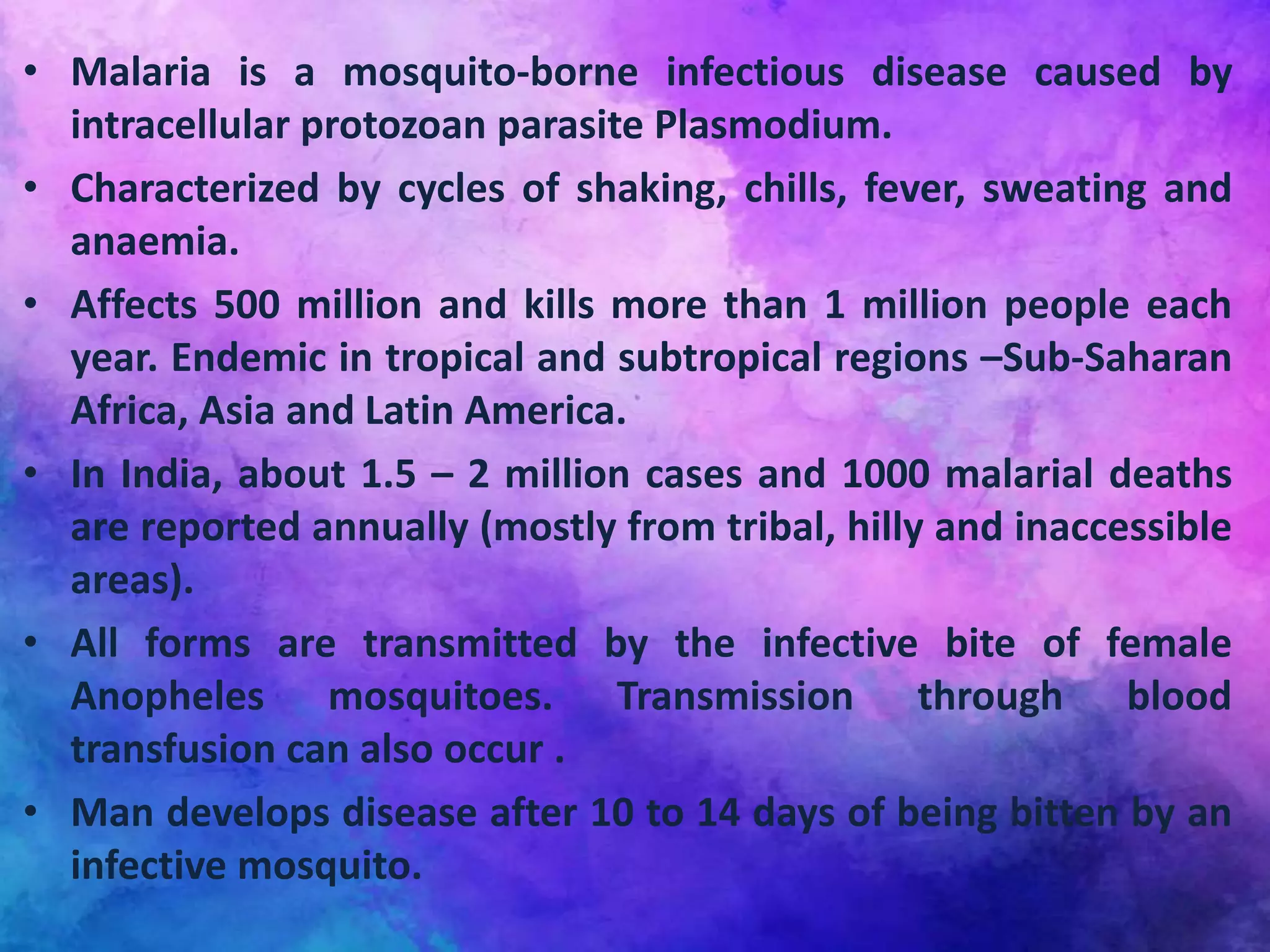 Lifecycle of Plasmodium | PPTX