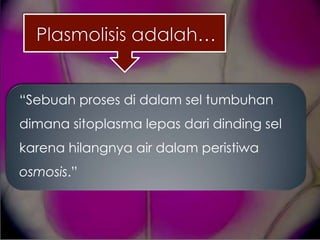 Plasmolisis | PPTX