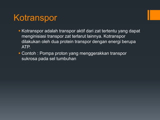 PLASMOLISIS DAN TRANSPOR AKTIF PADA SEL.pptx